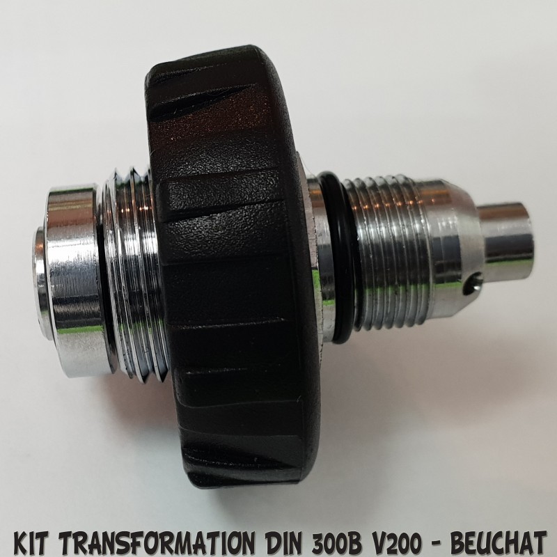 Kit de transformation détendeur V10 à V400 Etrier en DIN 300 bars - Beuchat